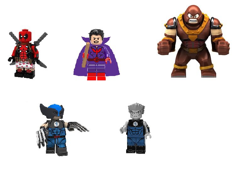 Black Tom Cassidy Juggernaut Deadpool Minifigures Compatible Lego X-Men Set