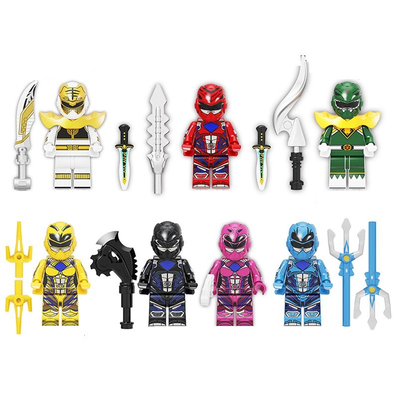 Power Rangers member Minifigures Compatible Lego Movie Set