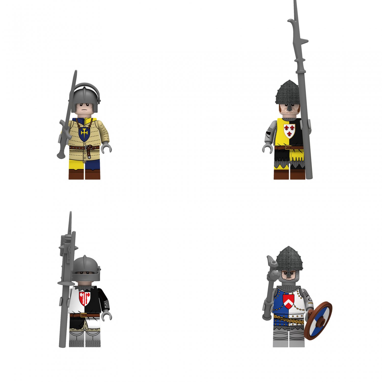 Wars of the Roses Soldier Minifigures Compatible Lego England Wars Set