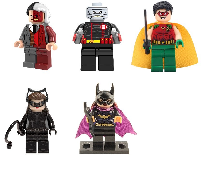Hush Robin Catwoman Batgirl Minifigures Compatible Lego Batman Gotham Set