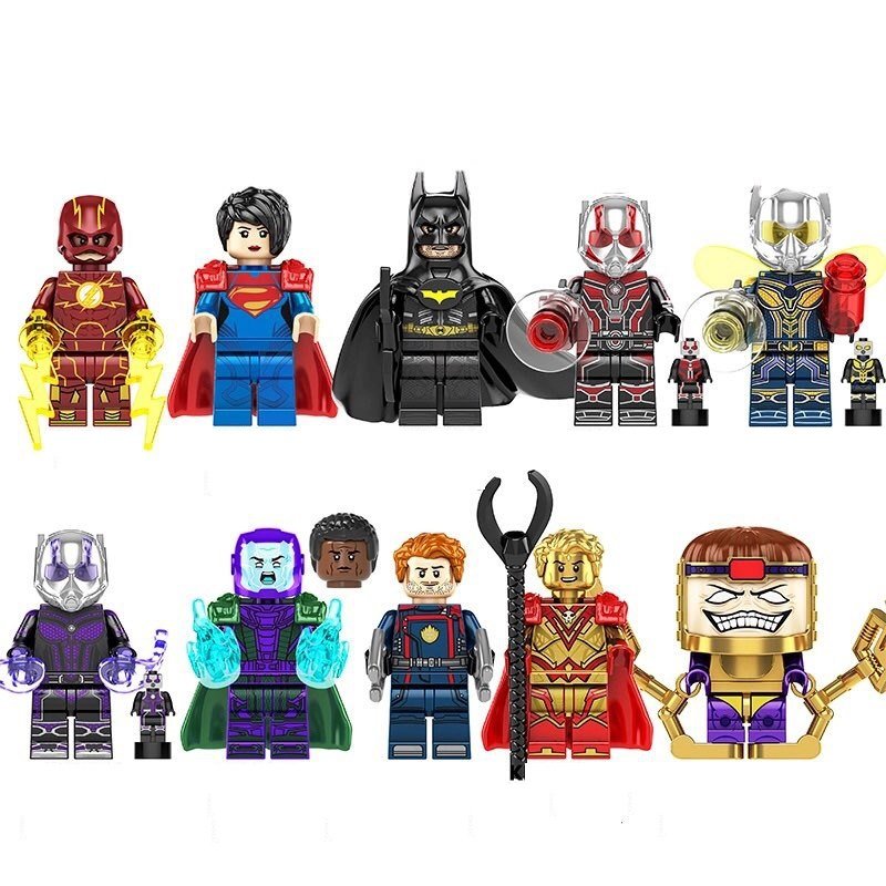 Supergirl Star-Lord M.O.D.O.K. Batman Minifigures Compatible Lego 2023 ...