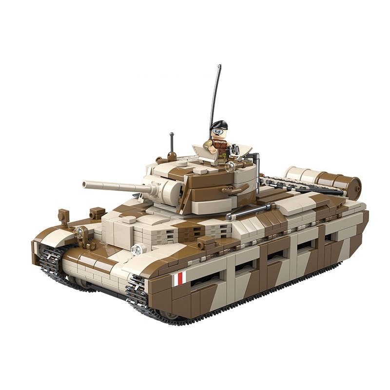 Britain Mathilda Infantry Tank Minifigures Compatible Lego WW2 Tank Set