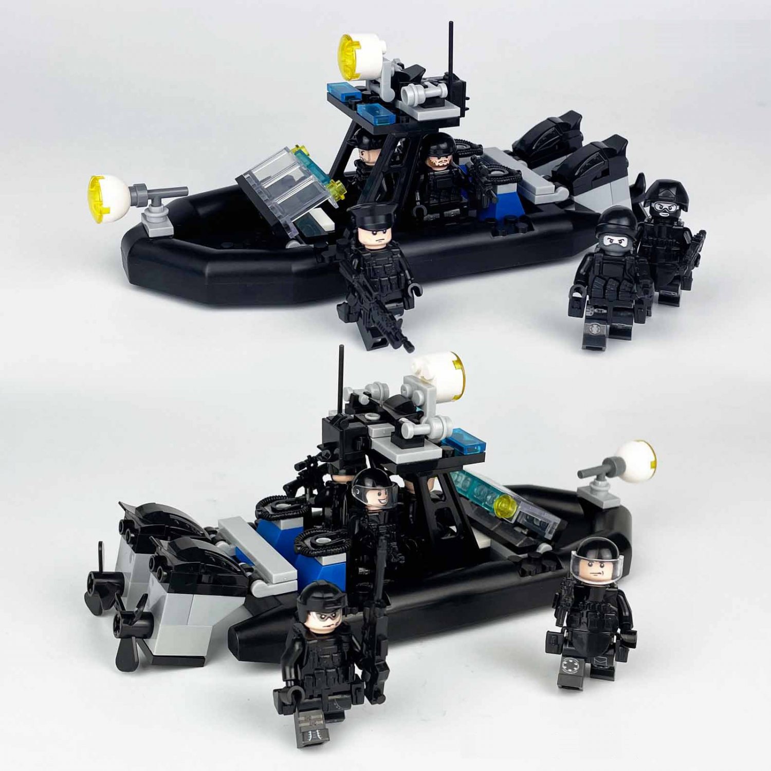 Coast Guard Patrol boat speedboat Minifigures Compatible Lego United ...