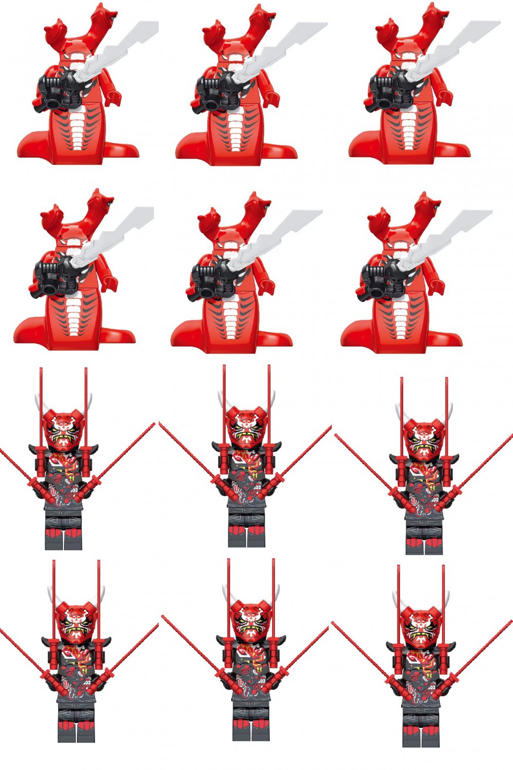 12 Best Fangdam Mr.E Minifigures Compatible Lego Ninjago Snake Monster Set