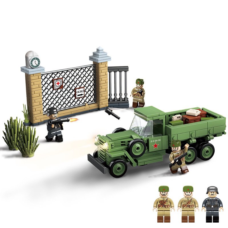 Soviet Union GAZ-AA Military truck Minifigures Compatible Lego WW2 ...