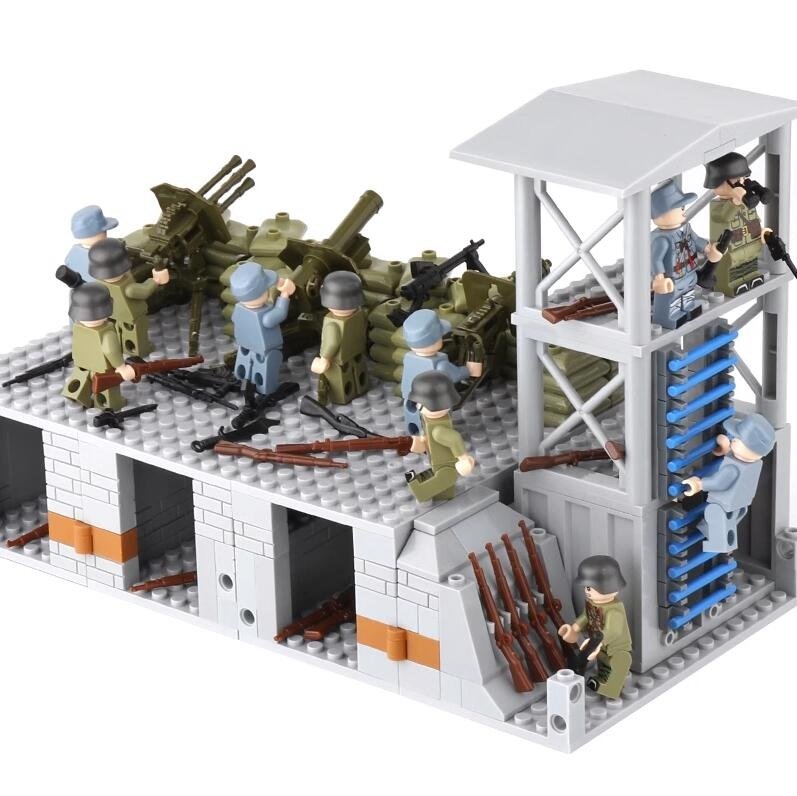 Chinese Army Defense Base Minifigures Compatible Lego WW2 Chinese ...