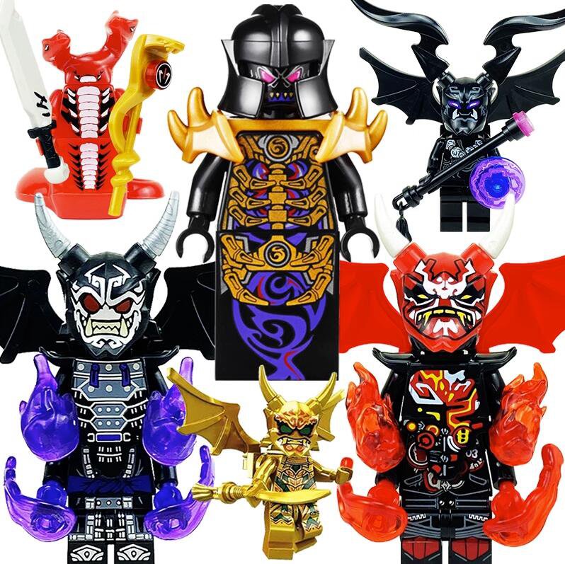 Crystal King Garmadon Red Snake Monster Minifigures Compatible Lego ...