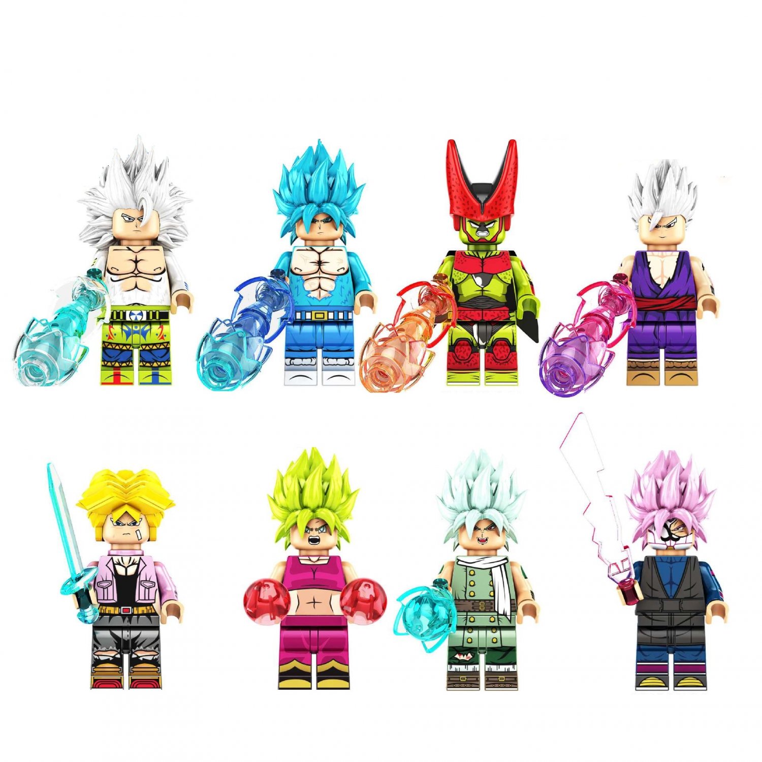 Cell Vegeta IV Granola Kefla Trunks Minifigures Compatible Lego Dragon ...