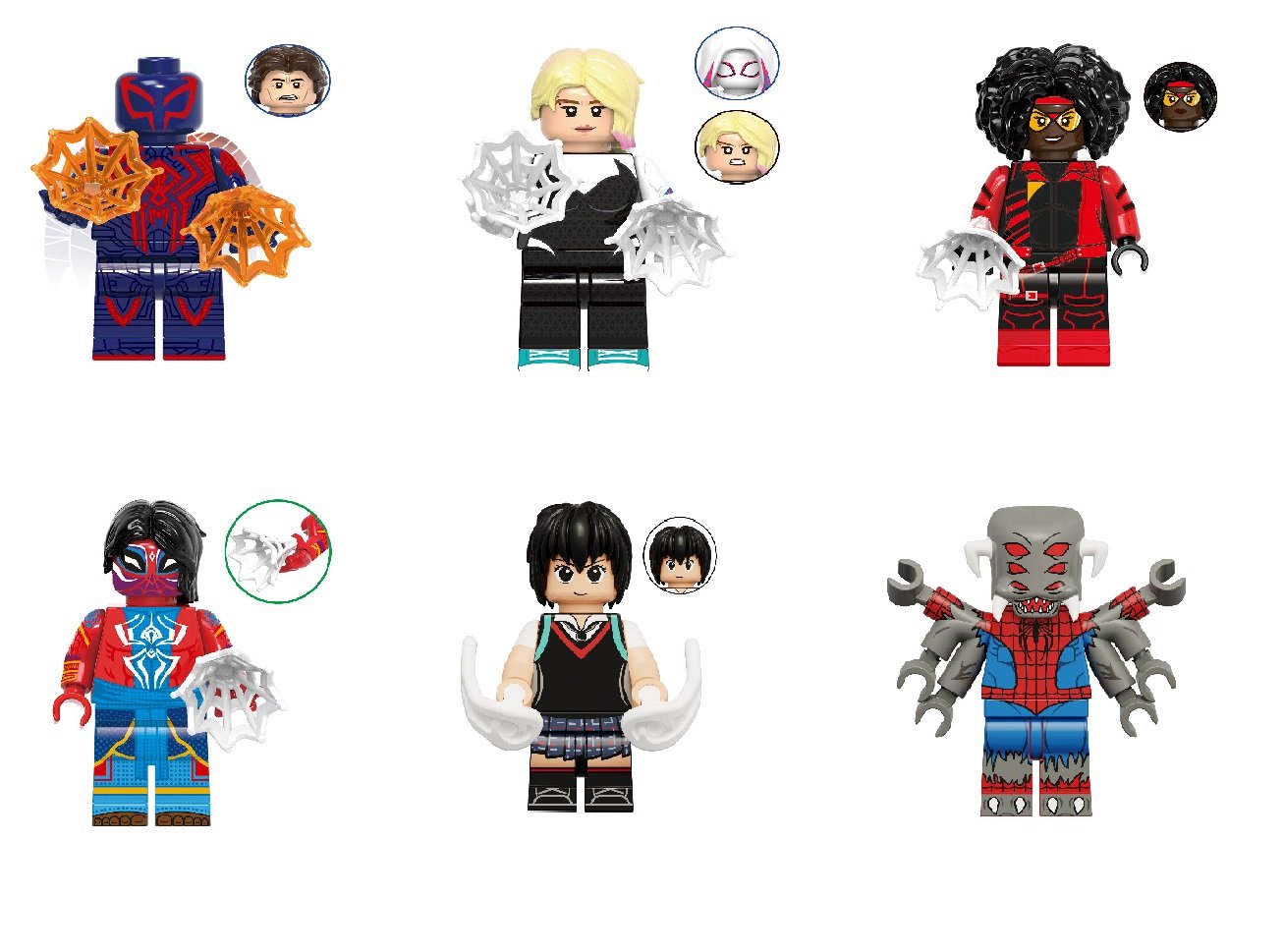 Spider-Man 2099 Jessica Drew Spider-Man India Minifigures Compatible ...