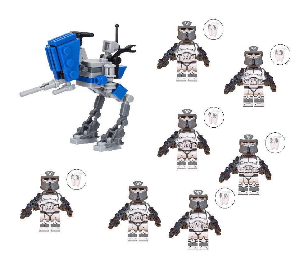 Wolfpack AT-RT Driver AT-RT Minifigures Compatible Lego Star Wars Set