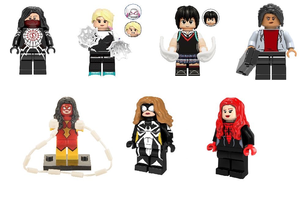 7 Best Spider-Woman Minifigures Compatible Lego Spider-Man movie Set