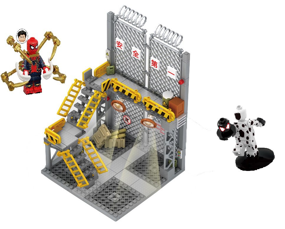 Iron Spider Man Spot Battle Arsenal Minifigures Compatible Lego Spider ...