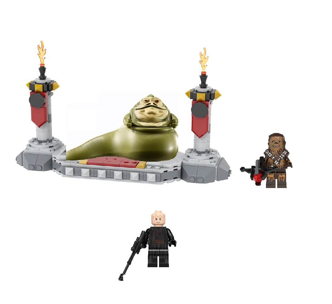 Jabba Base Chewbacca Boba Fett Minifigures Compatible Lego The Book of ...