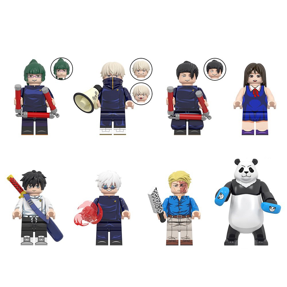 Zenin Maki Inumaki Toge Gojo Satoru Okkotsu Yuta Minifigures Compatible ...
