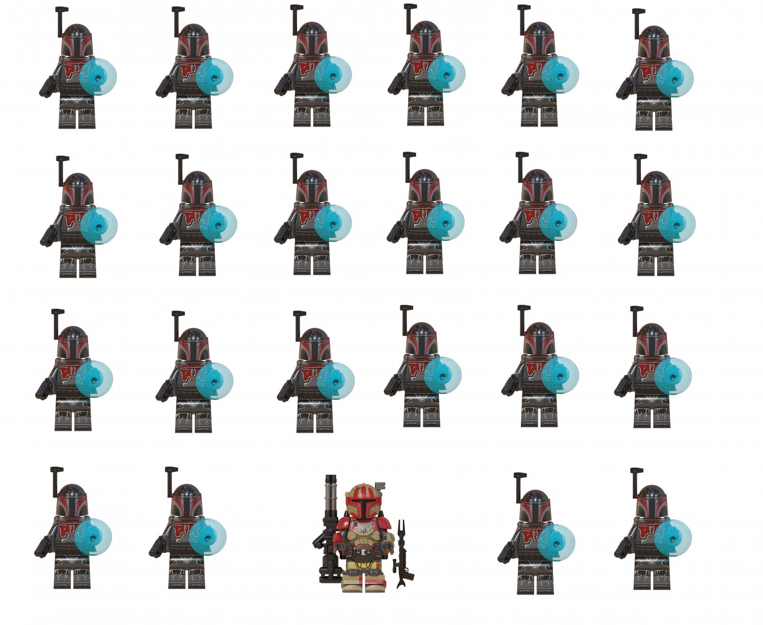 23pcs Mandalorian Super Commando Mandalorian Minifigures Compatible ...