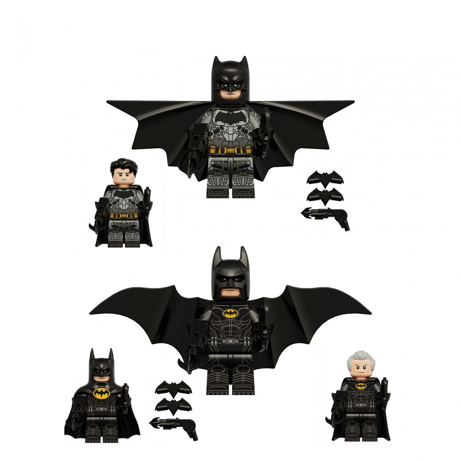 Batman Flight Battle Suit Minifigures Compatible Lego Batman Sets