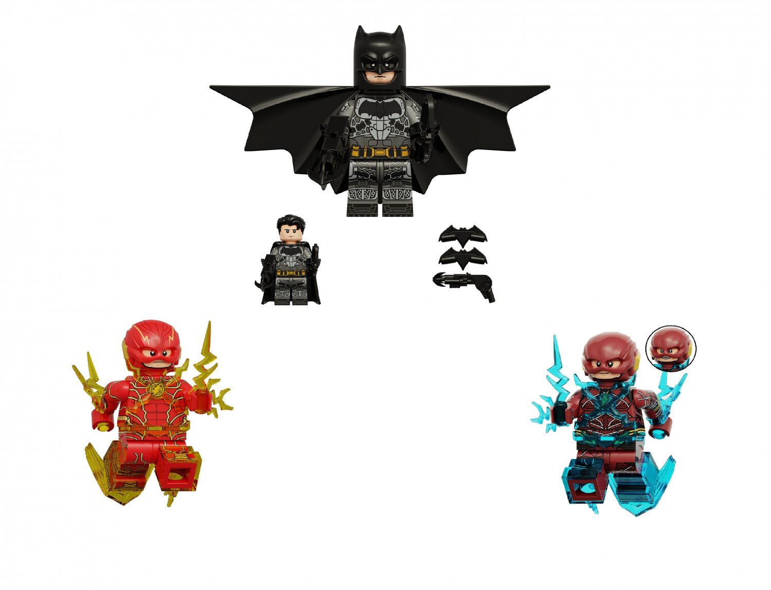 Parallel worlds The Flash Batman Minifigures Compatible Lego The Flash ...