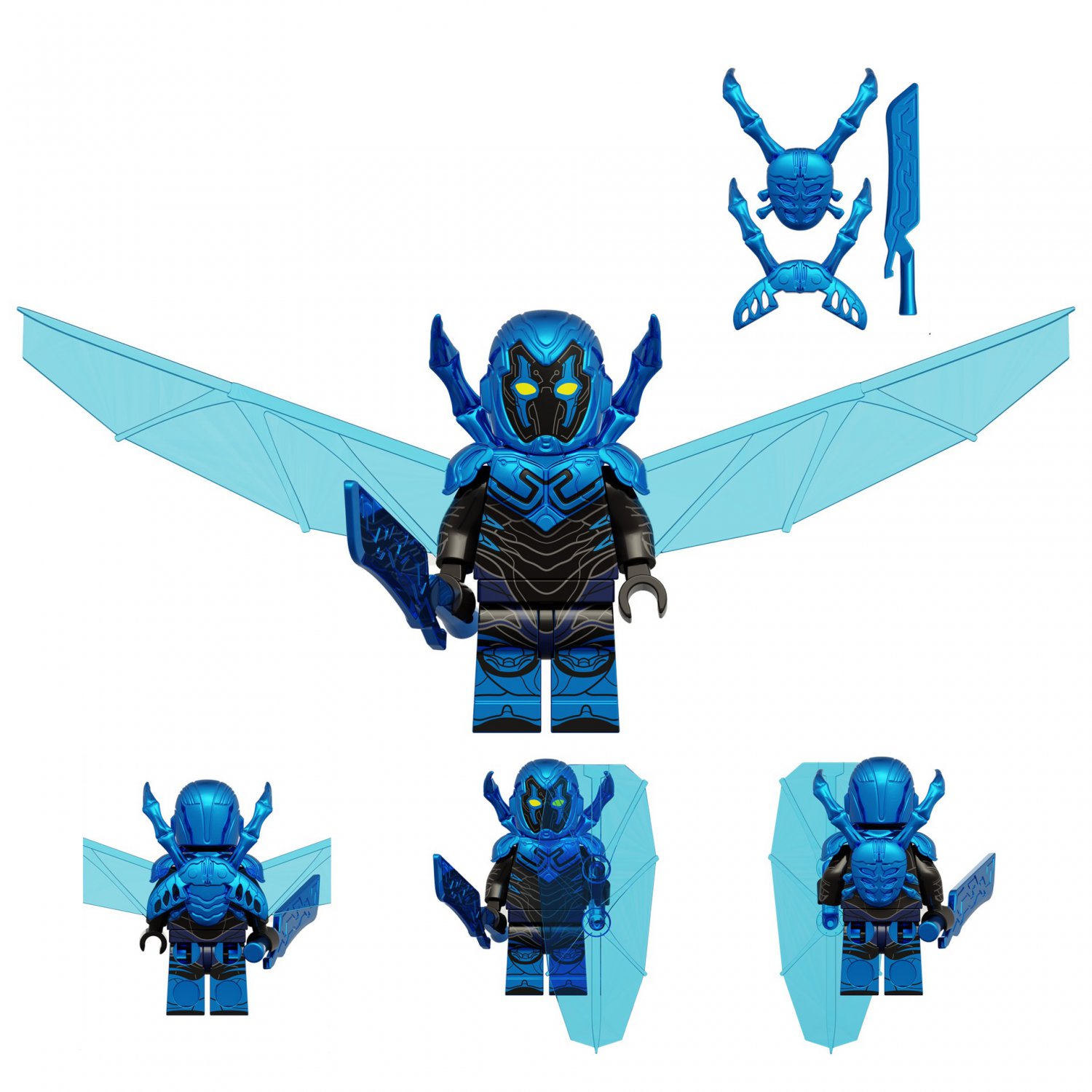 2023 Blue Beetle Minifigures Compatible Lego Super Heroes Minifigure