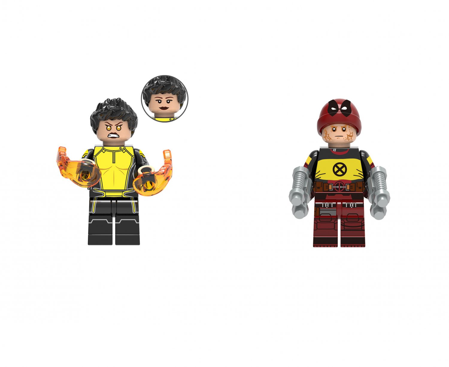 Warhead and Deadpool Minifigures Compatible Lego X-Men Set