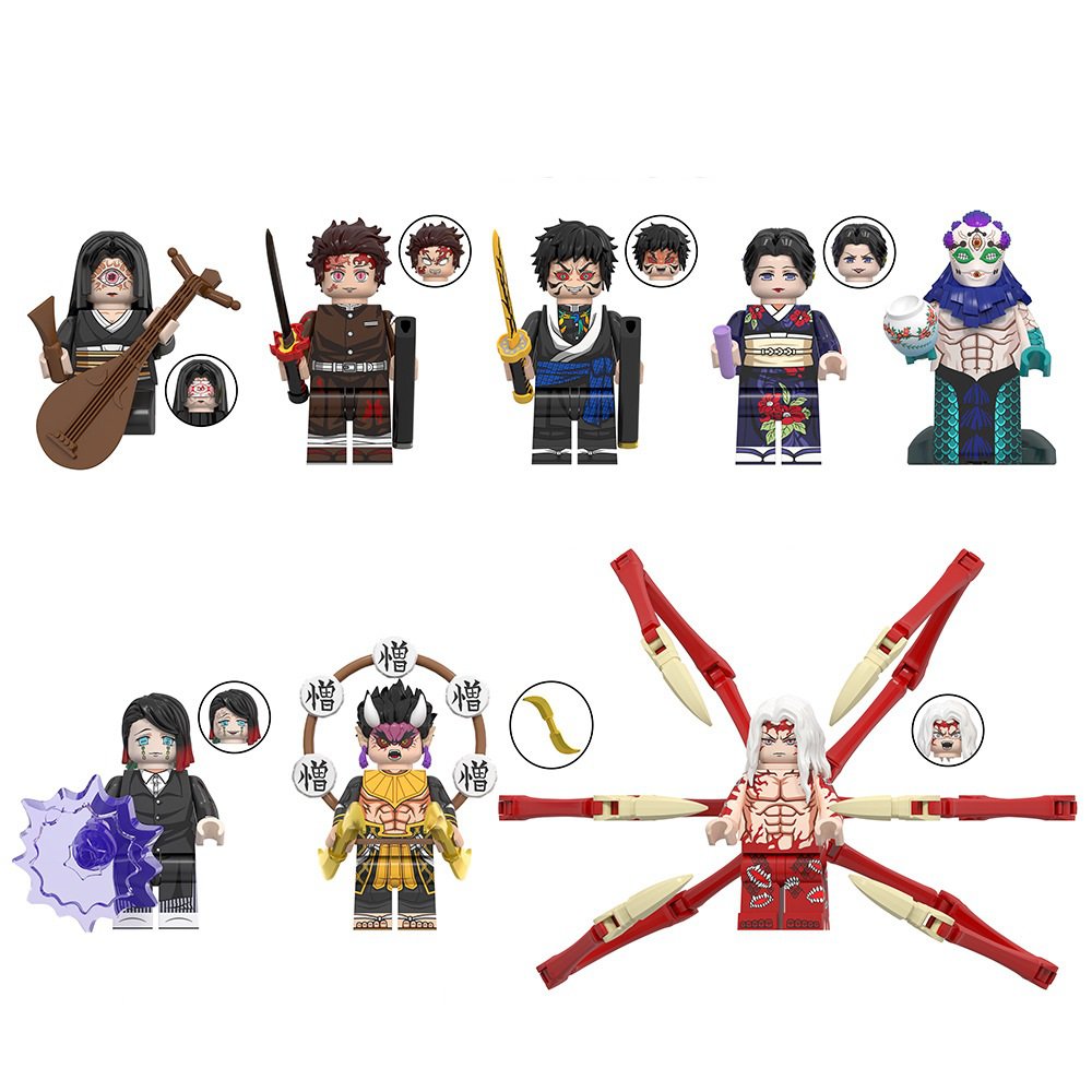 Tamayo Kaigaku Hantengu Enmu Minifigures Compatible Lego Demon Slayer Set
