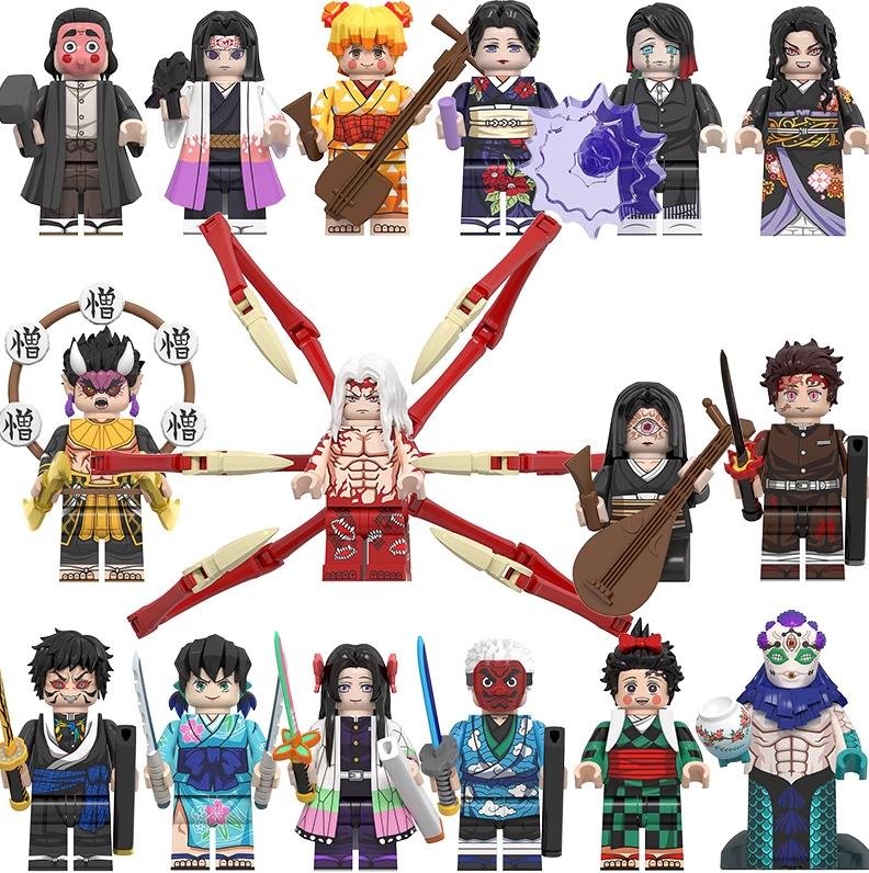 16 Best New Demon Slayer Character Minifigures Lego Compatible Comic Set