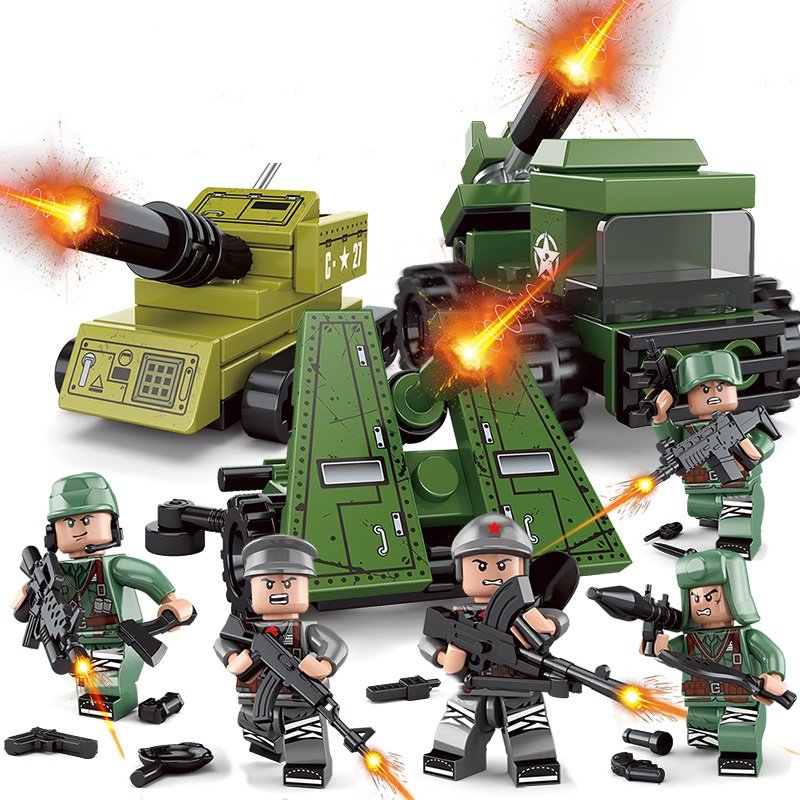 China Volunteers Artillery Minifigures Lego Compatible Korean War Set