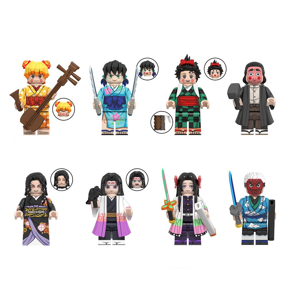 Agatsuma Zenitsu Urokodaki Sakonji Kibutsuji Muzan Minifigures Lego ...