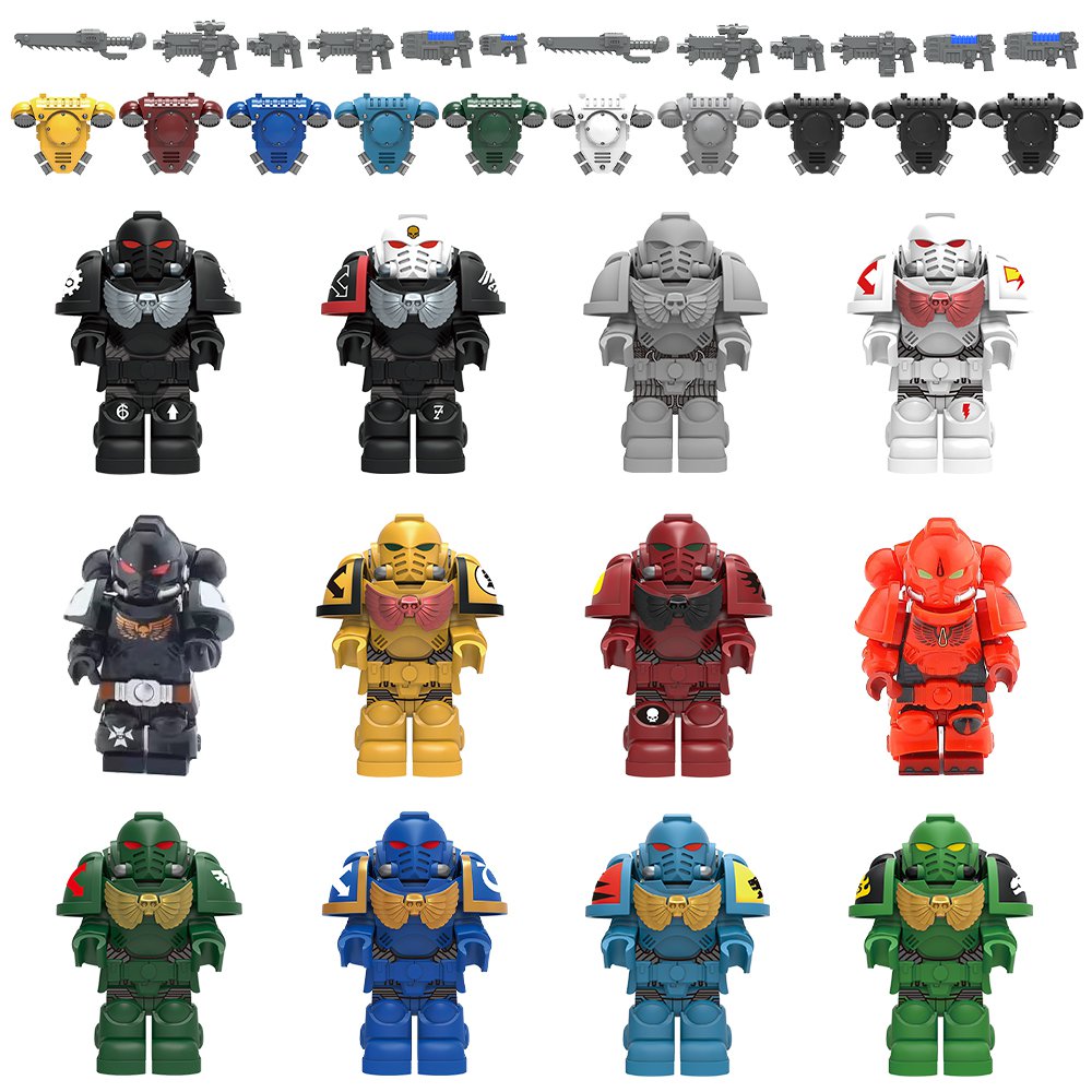 12 Best Warhammer 40K Ultramarines Minifigures Lego Compatible Game Set