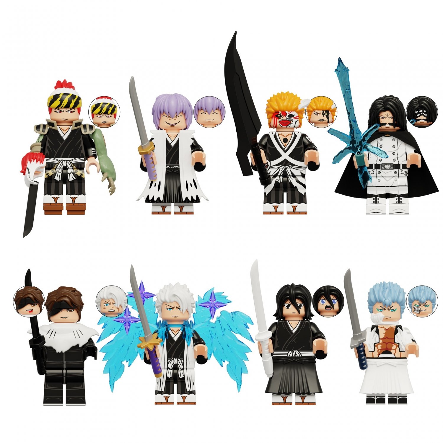 Kuchiki Rukia Grimmjow Jeagerjaques Aizen Sousuke Minifigures Lego ...