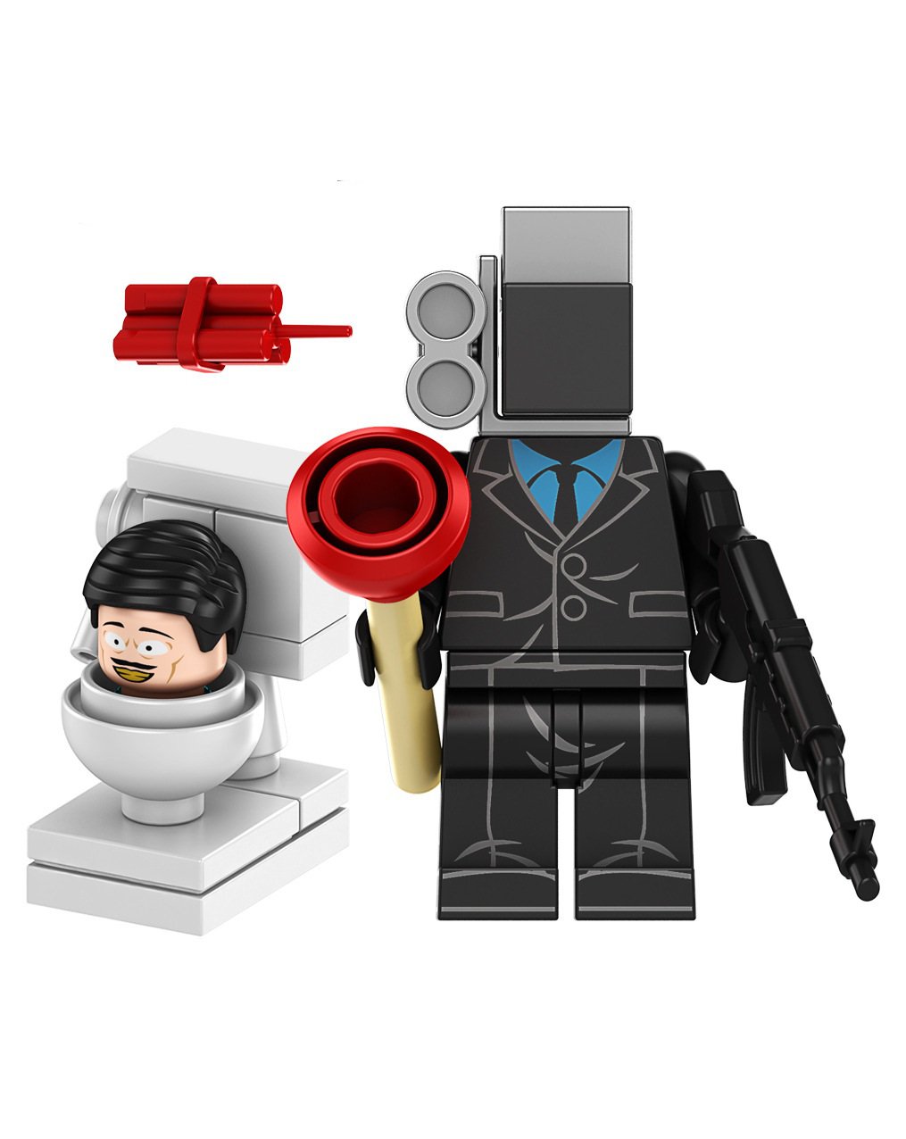 Monitor Minifigures Lego Compatible Toy