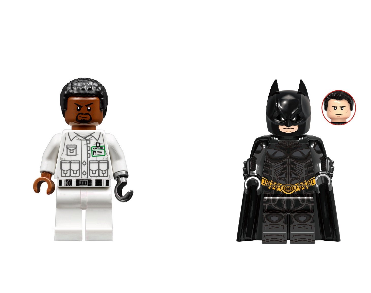 Aaron Cash and Batman Minifigures Lego Compatible Super Heroes Set