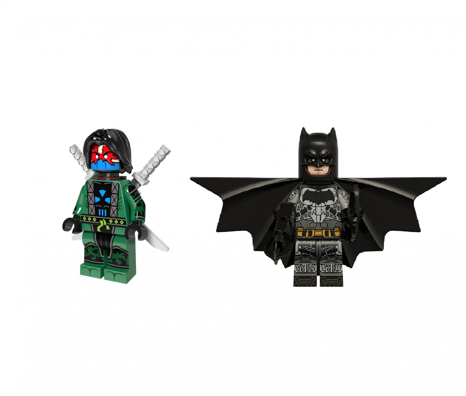 Ghost-Maker and Batman Minifigures Lego Compatible Super Heroes Set