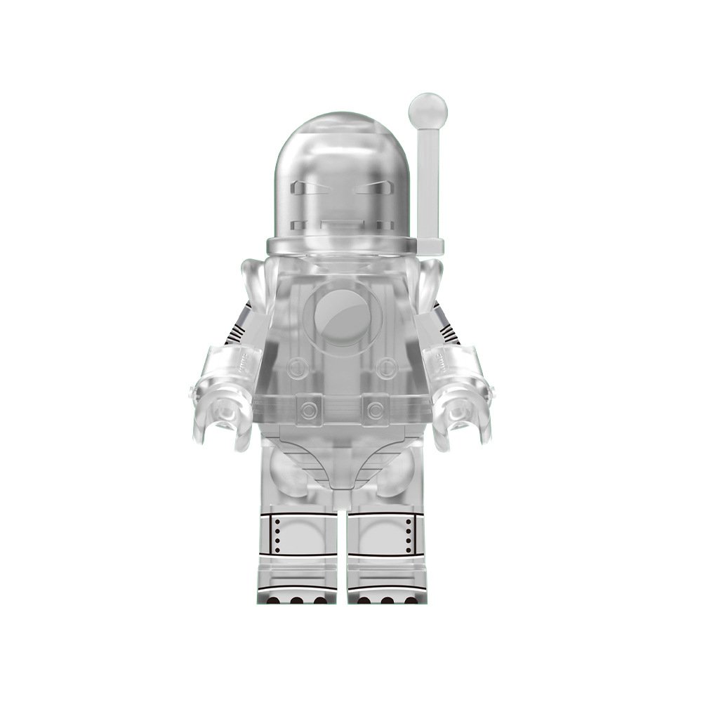 Transparent Iron Man MK1 Minifigures Lego Compatible Iron Man Minifigure