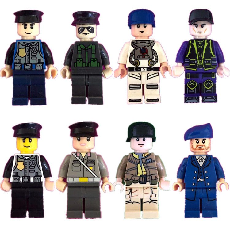 Military officer Engineering Soldier Minifigures Lego Compatible ...
