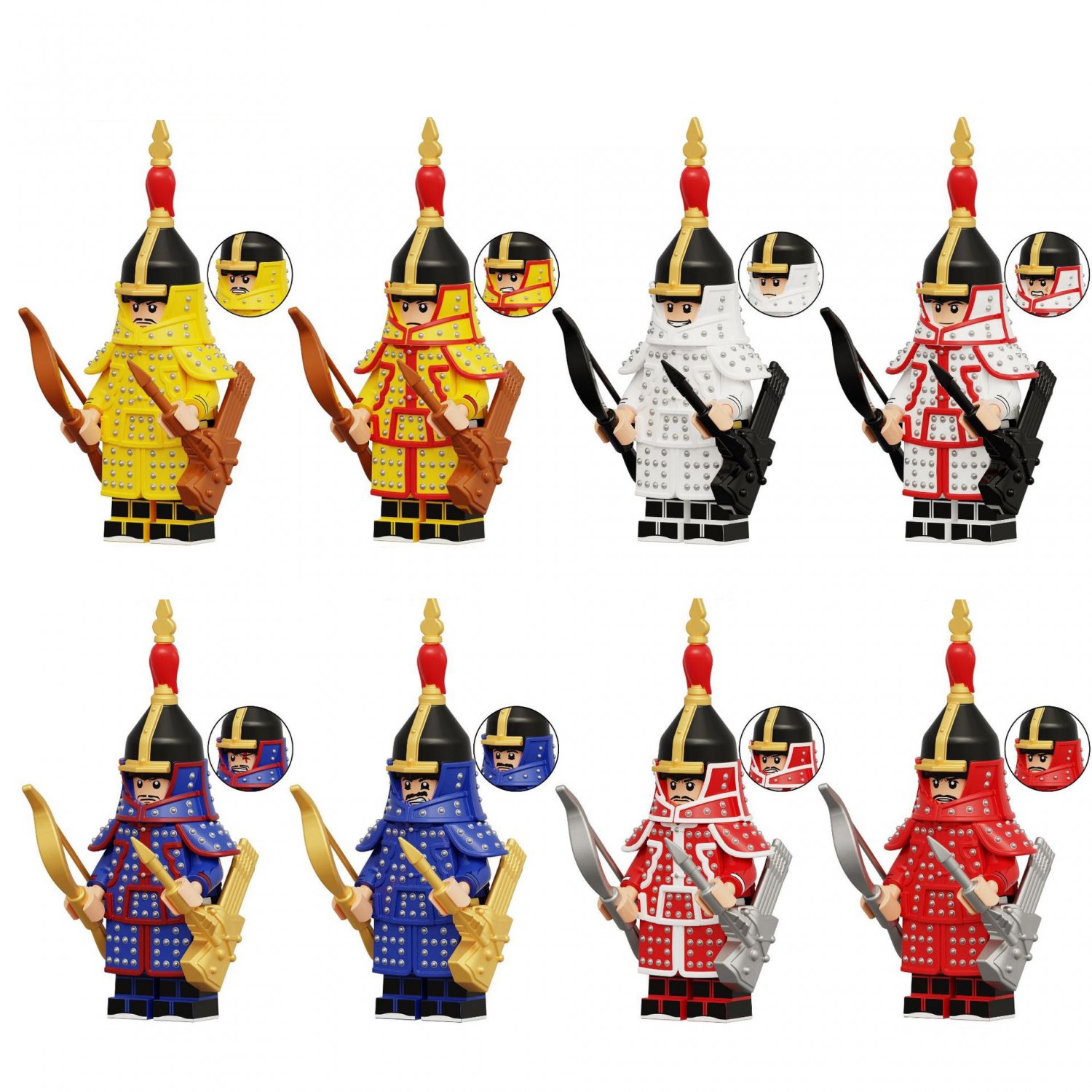 China Qing Dynasty Banner System Soldier Minifigures Lego Compatible ...