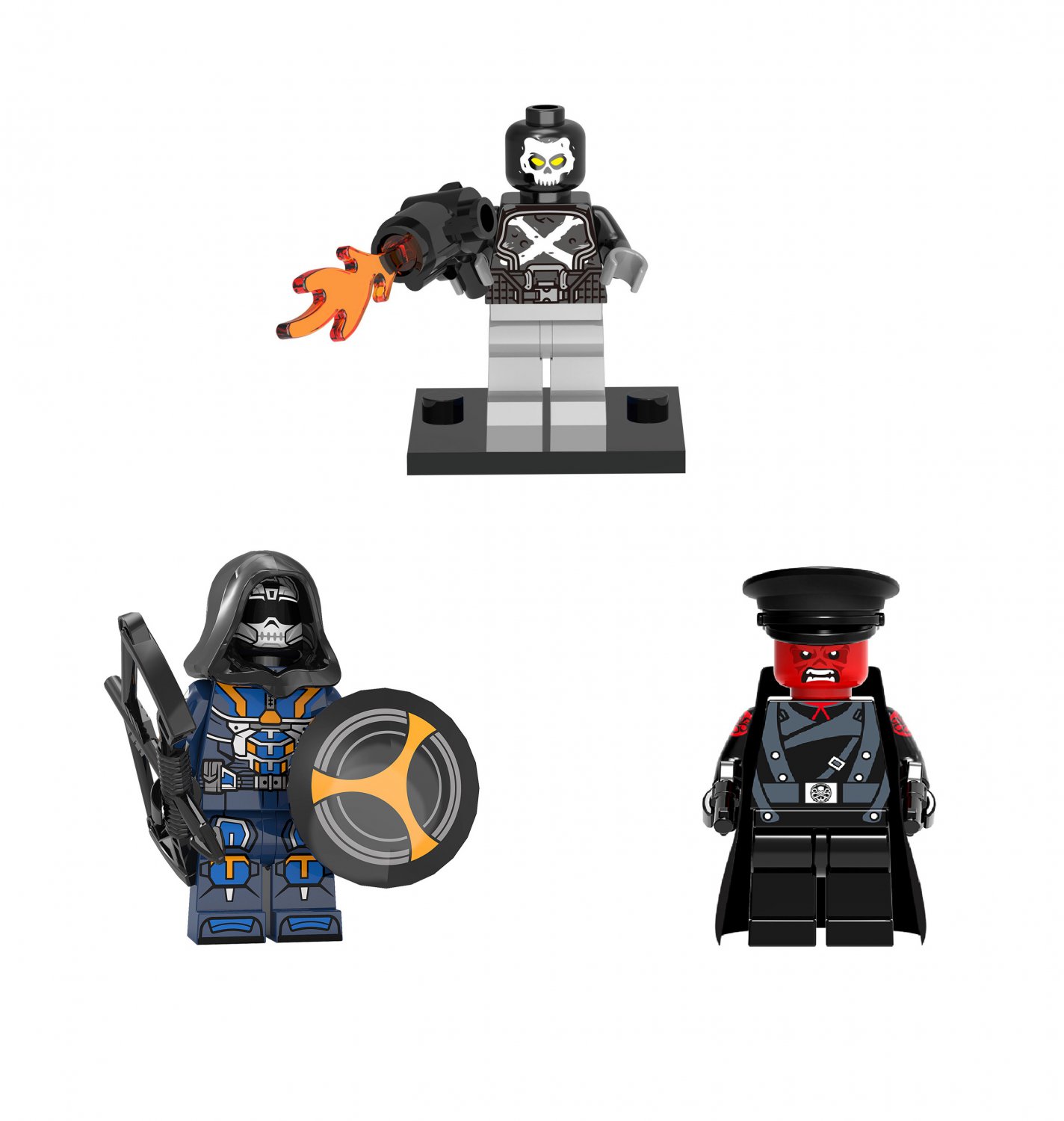 Crossbones Taskmaster Red Skull Minifigures Lego Compatible The ...