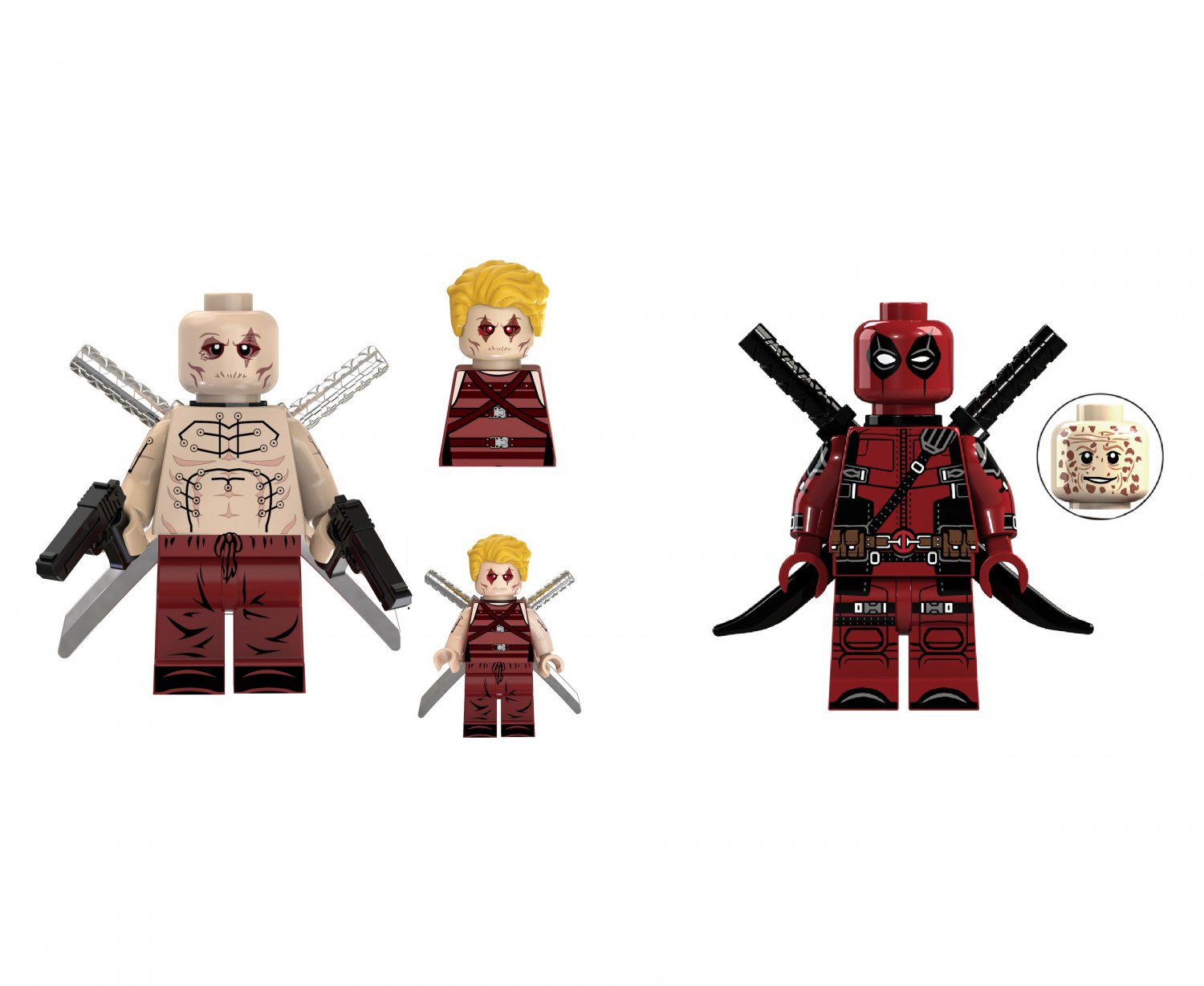 Deadpool Wade Winston Wilson Minifigures Lego Compatible Deadpool Movie ...