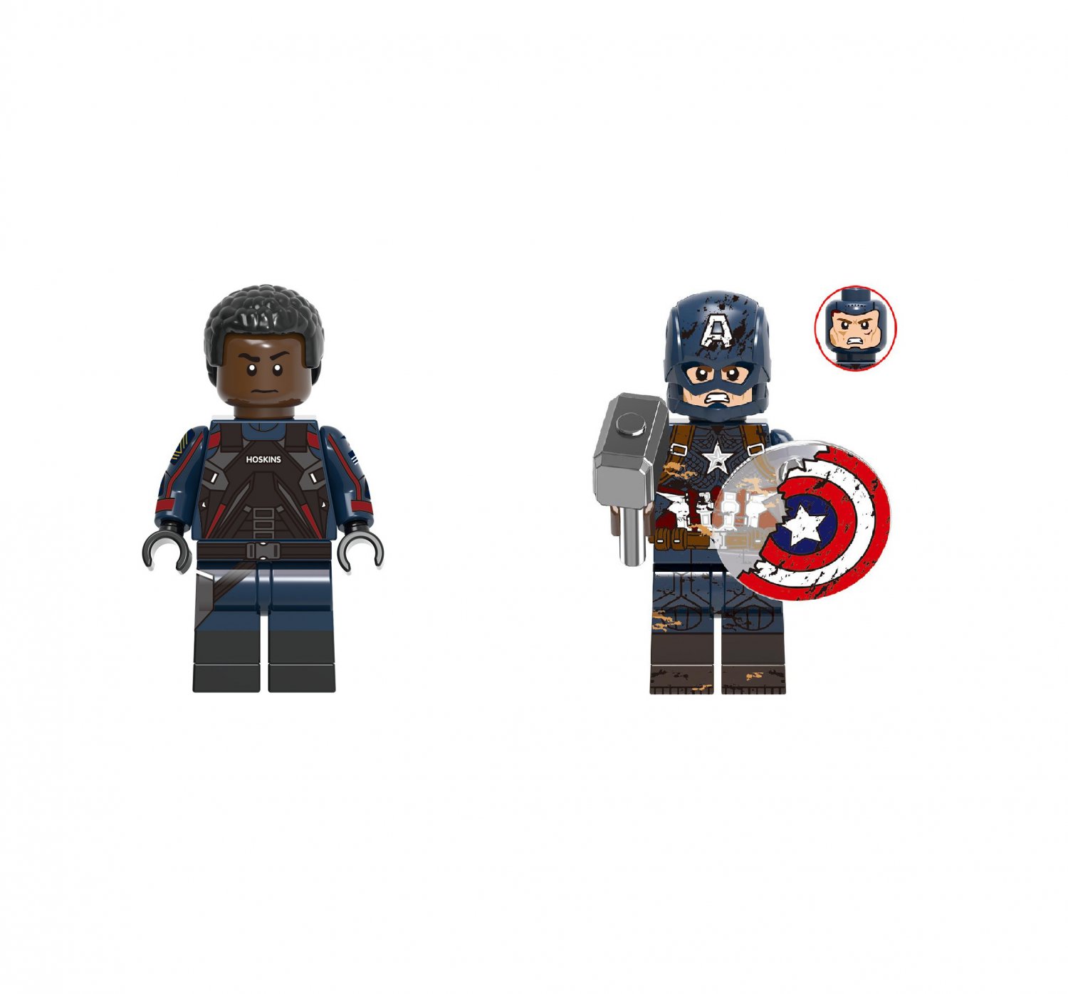 Battlestar Captain America Minifigures Lego Compatible Super Heroes Set