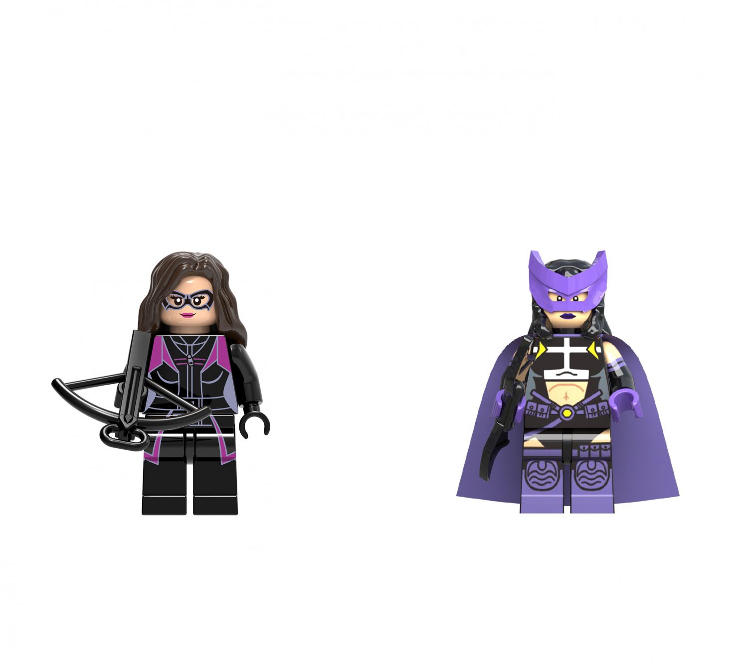 2pcs Huntress Minifigures Lego Compatible Justice League Set