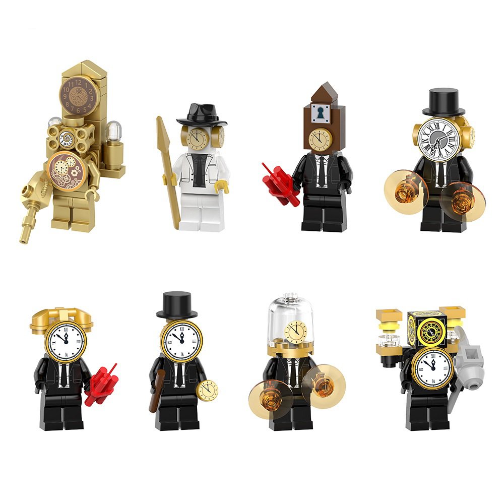 Clock Man Titan Clockman Minifigures Lego Compatible Comic Set