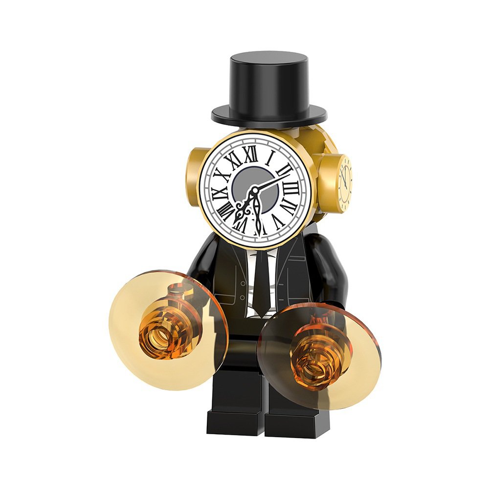 Clock Man Minifigures Lego Compatible Toy