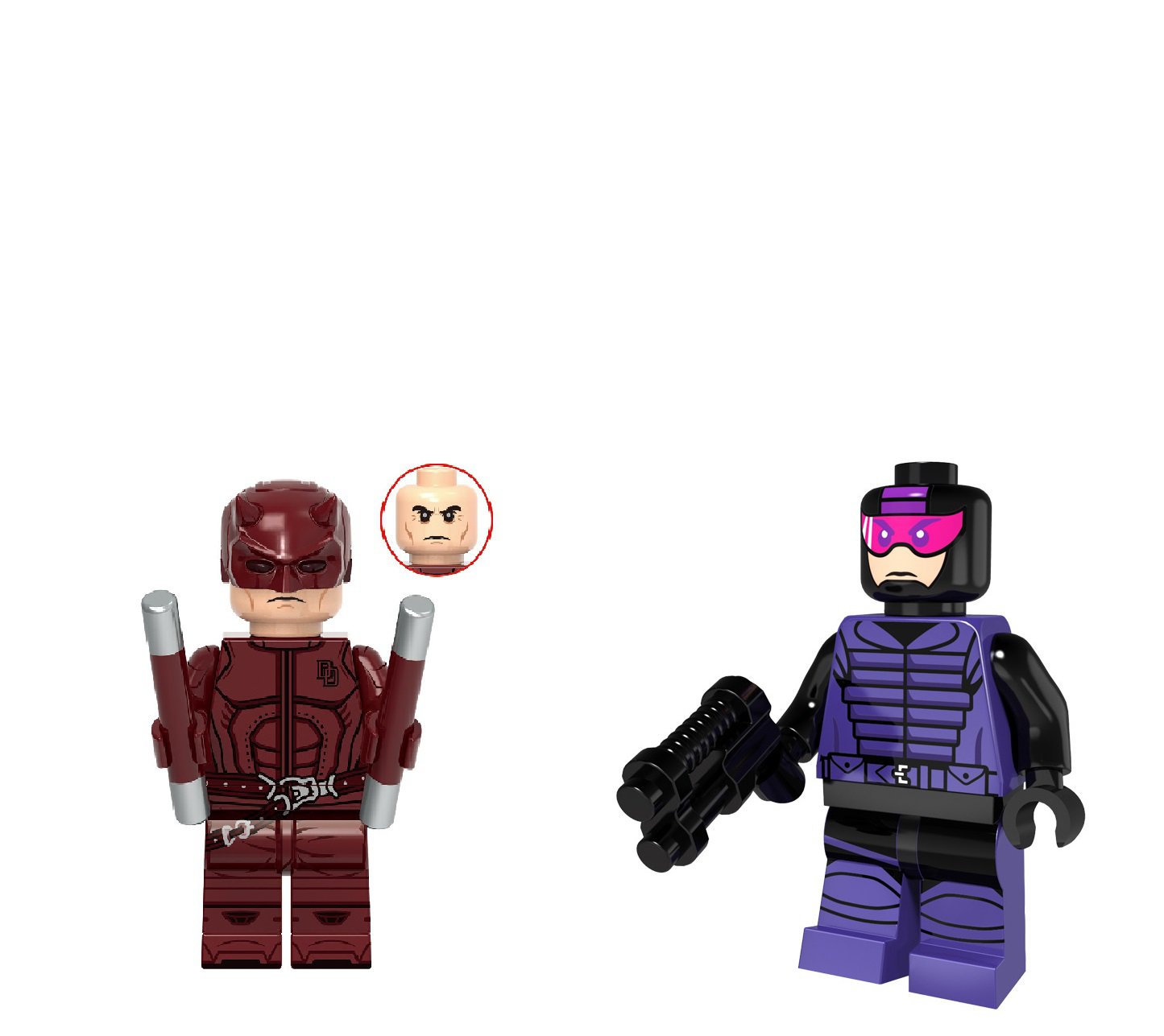 Paladin Daredevil Minifigures Lego Compatible Defenders Set