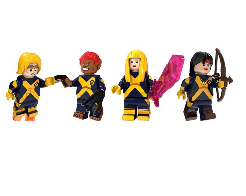 Wolfsbane Cannonball Magik Moonstar Minifigures Lego Compatible The New ...