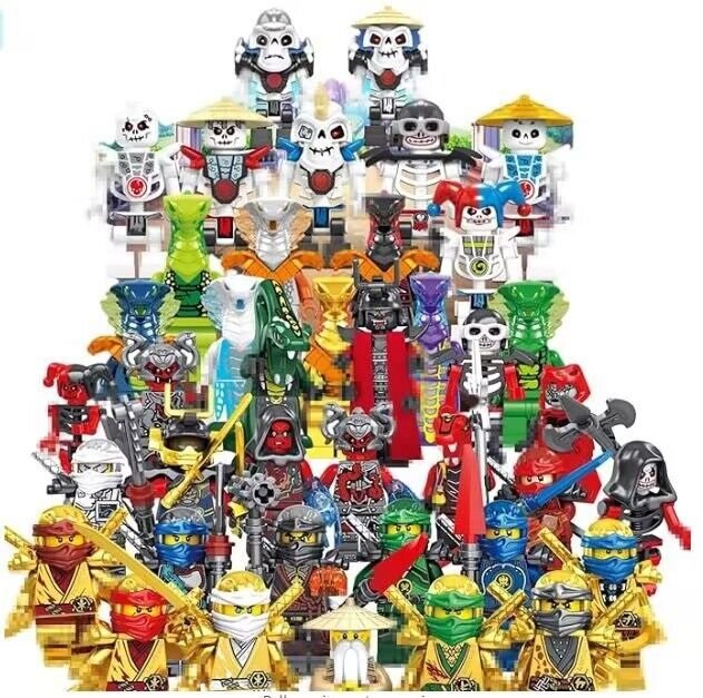 40pcs Ninjago Snake Monster Skeleton Corps Minifigures Lego Compatible Toy