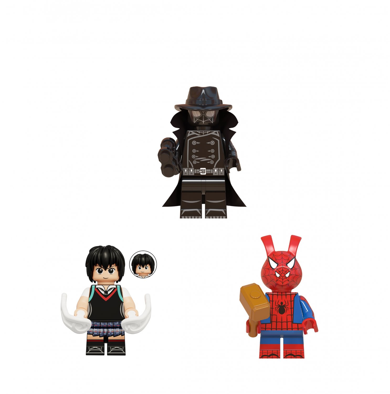 Peni Parker Spider-Ham Spider-man Noir Minifigures Lego Compatible ...