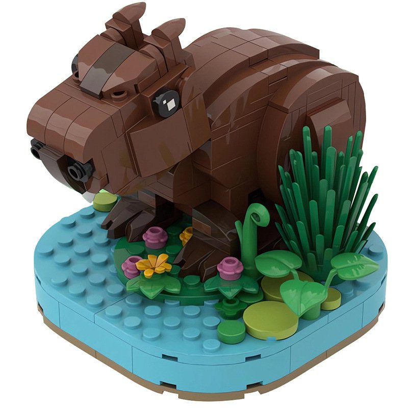 Capybara Minifigures Lego Compatible Zoon Minifigure