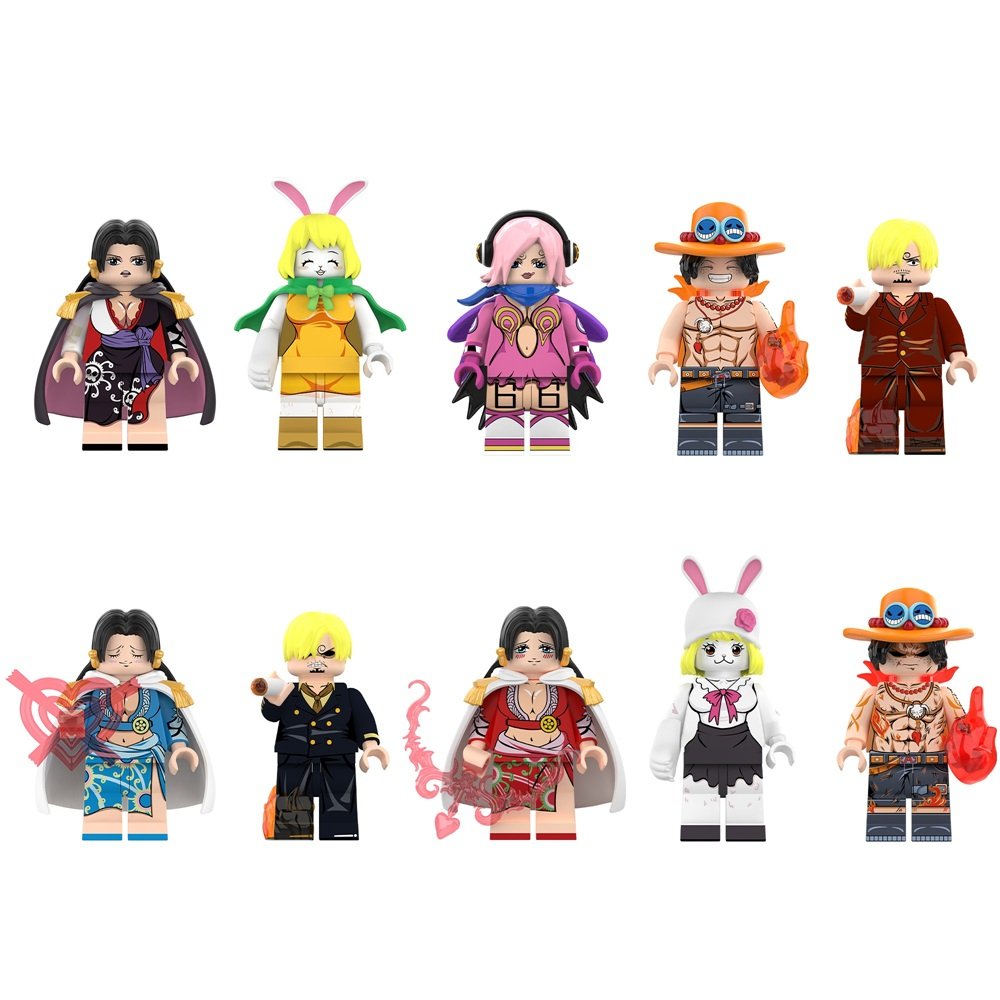Monkey D. Luffy Ace Sanji Carrot Minifigures Lego Compatible New One ...