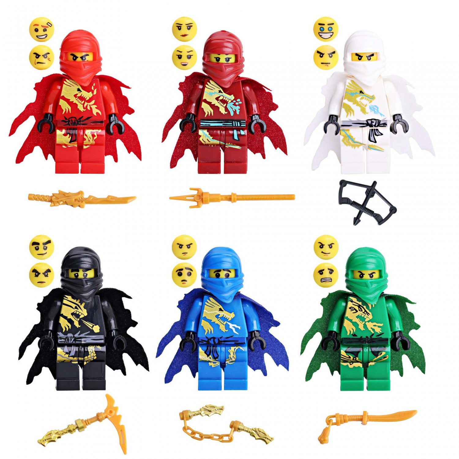 Ninjago Dragons Rising Character Minifigures Lego Compatible Comic Sets