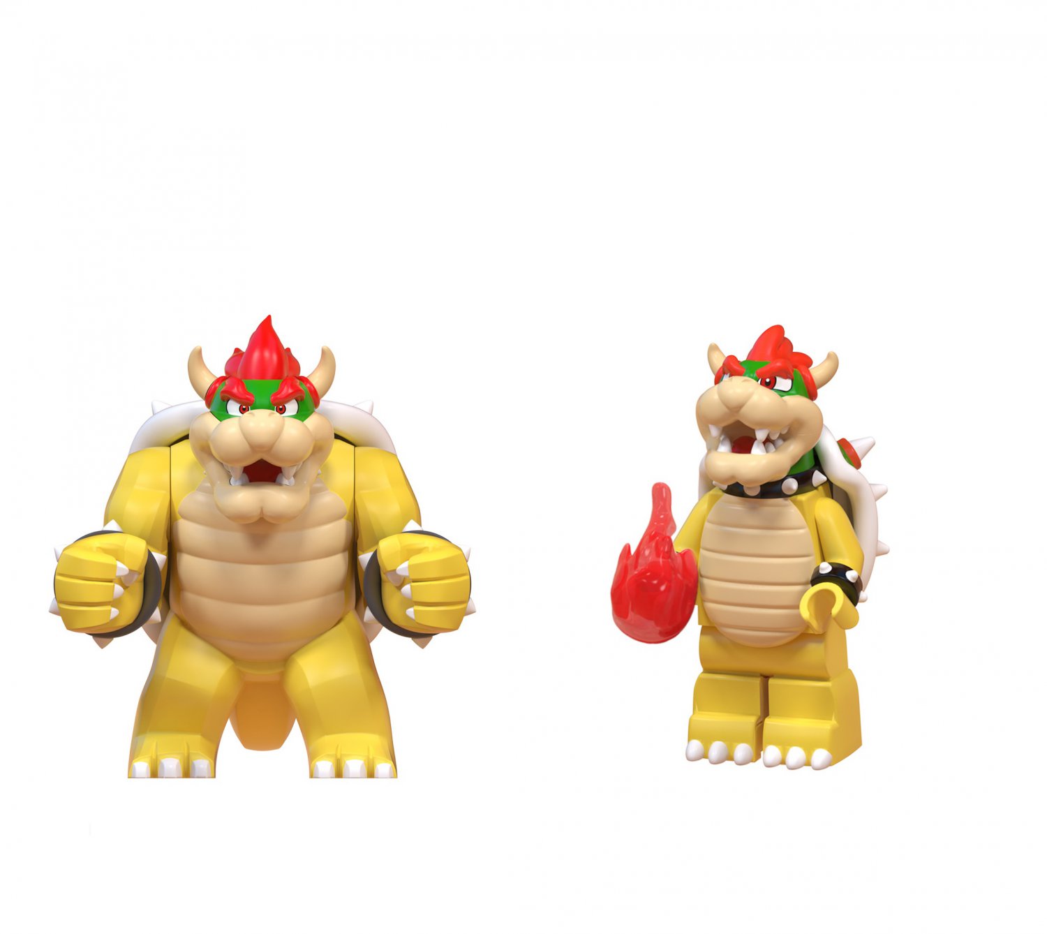 Big Koopa and Small Koopa Minifigures Lego Compatible Game Set
