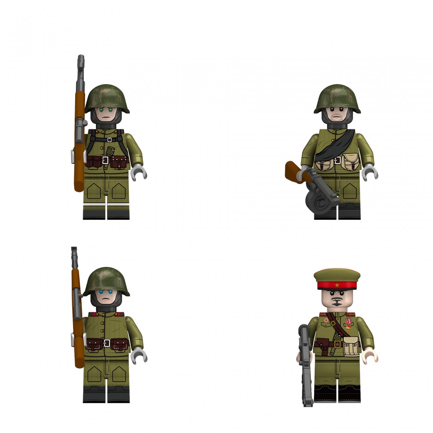 Soviet Infantry soldier Konstantinovich Zhukov Minifigures Lego ...